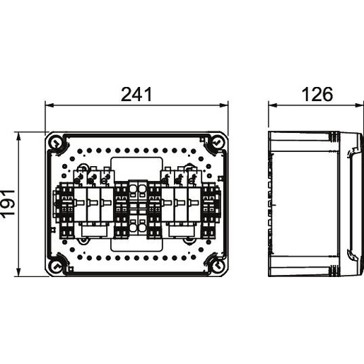 OBO 5088440 | Generatoranschlusskasten 2x2 PV-String auf 2 WR-MPP 900V DC | Schäcke