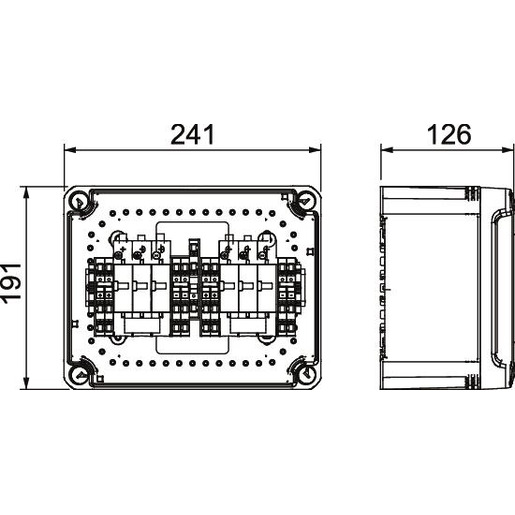 OBO 5088445 | Generatoranschlusskasten 2x2 PV-String auf 2 WR-MPP 1000V DC | Schäcke